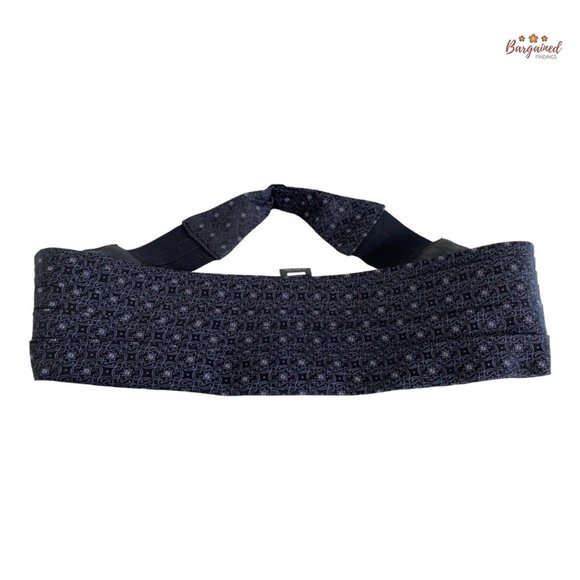 Fendi | Accessories | Authentic Fendi Black Silk Ff Zucca Monogram Cummerbund For Men | Poshmark